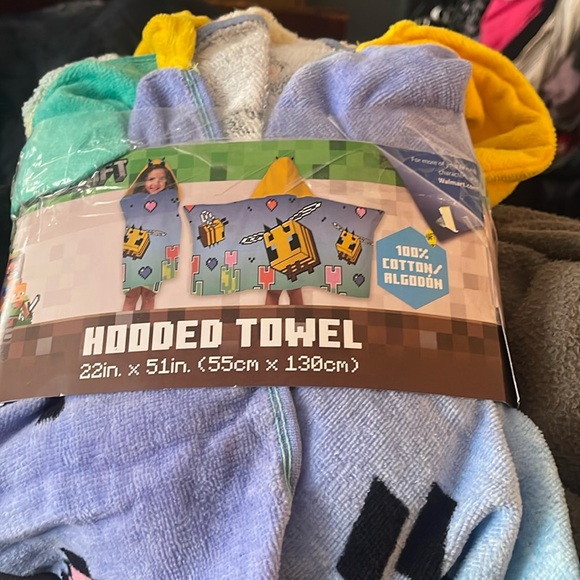 Minecraft | Accessories | Minecraft Hooded Towel | Poshmark